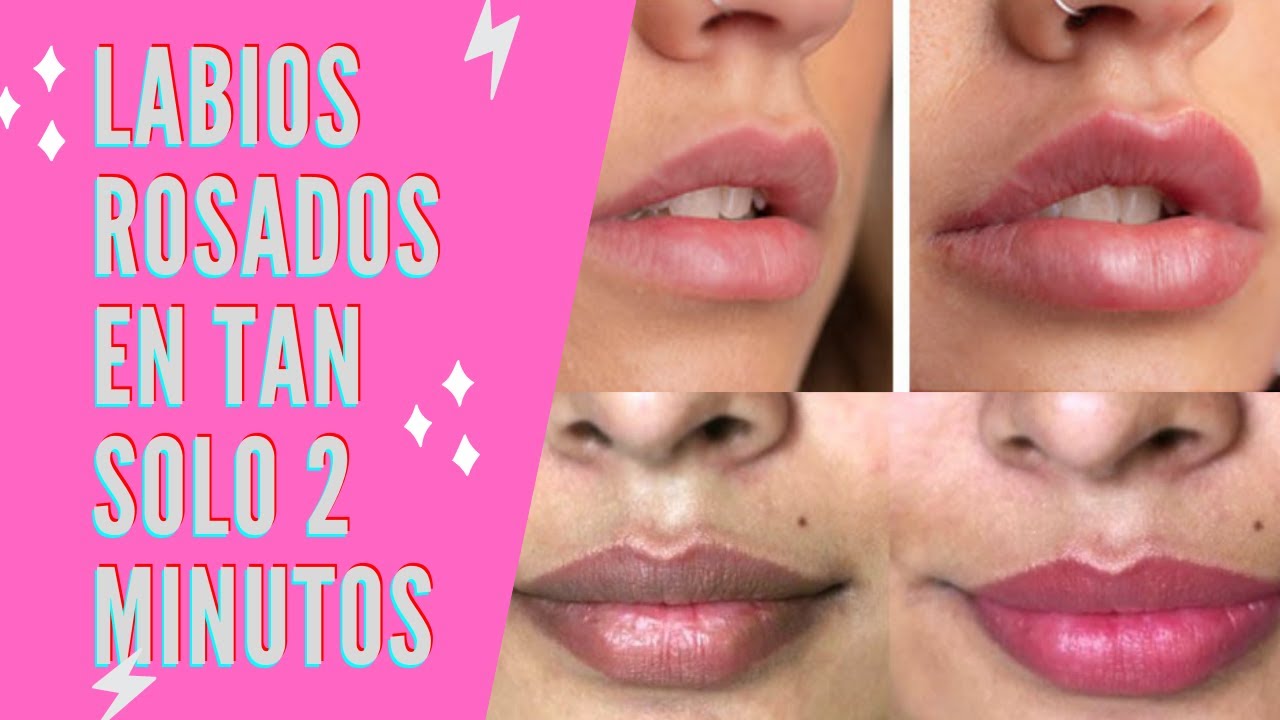 Como conseguir Labios Rosados en 2 Minutos - YouTube