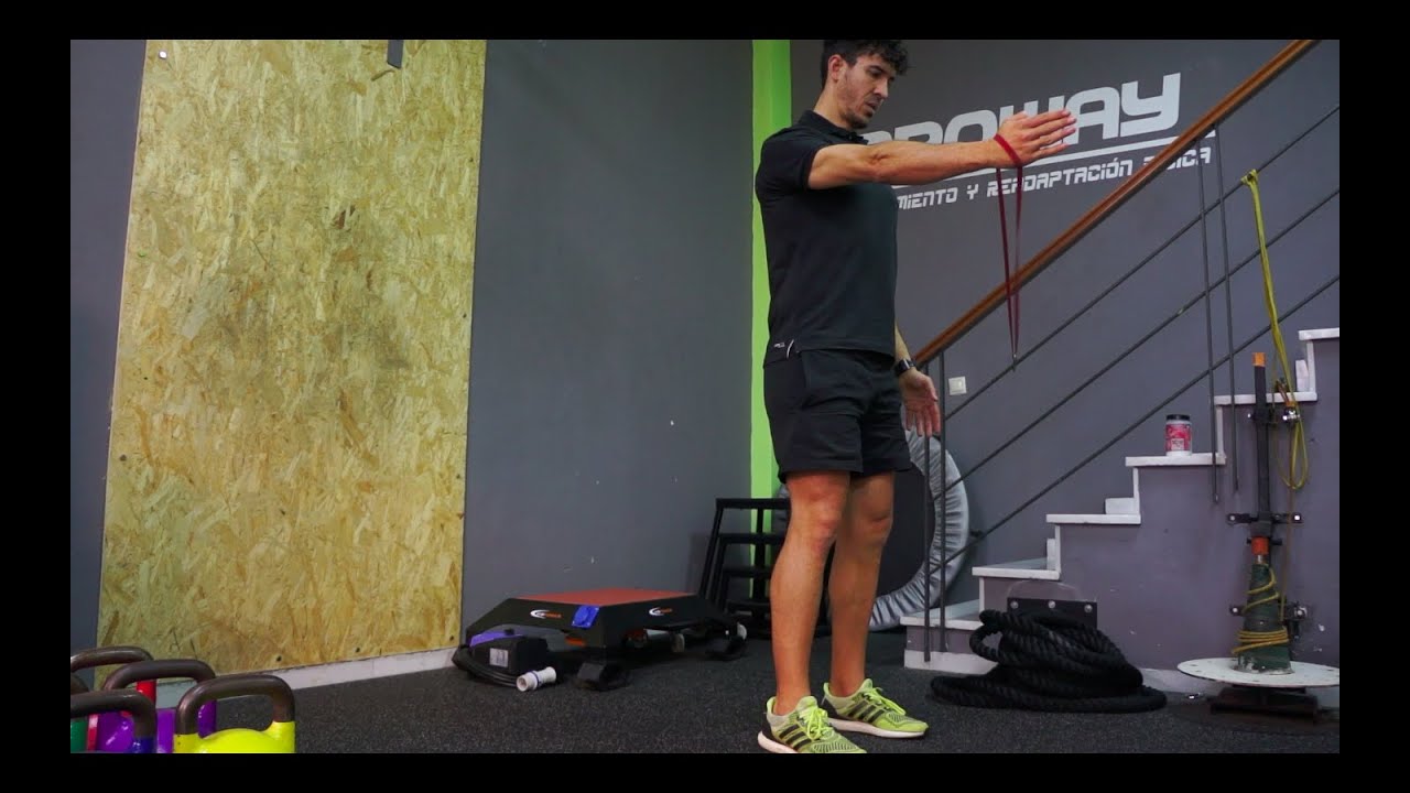 ISO Abd shoulder With band 90º Shoulder Flexion - YouTube