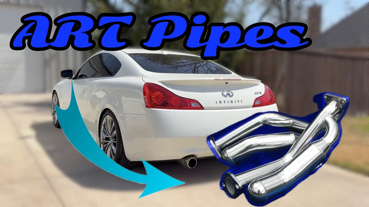 G37 Gets Motordyne ART Pipes | Revs, Flyby, Pulls - YouTube