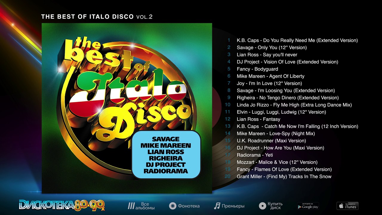 The Best Of Italo Disco vol 2 Remember The 80's Various Artists - YouTube