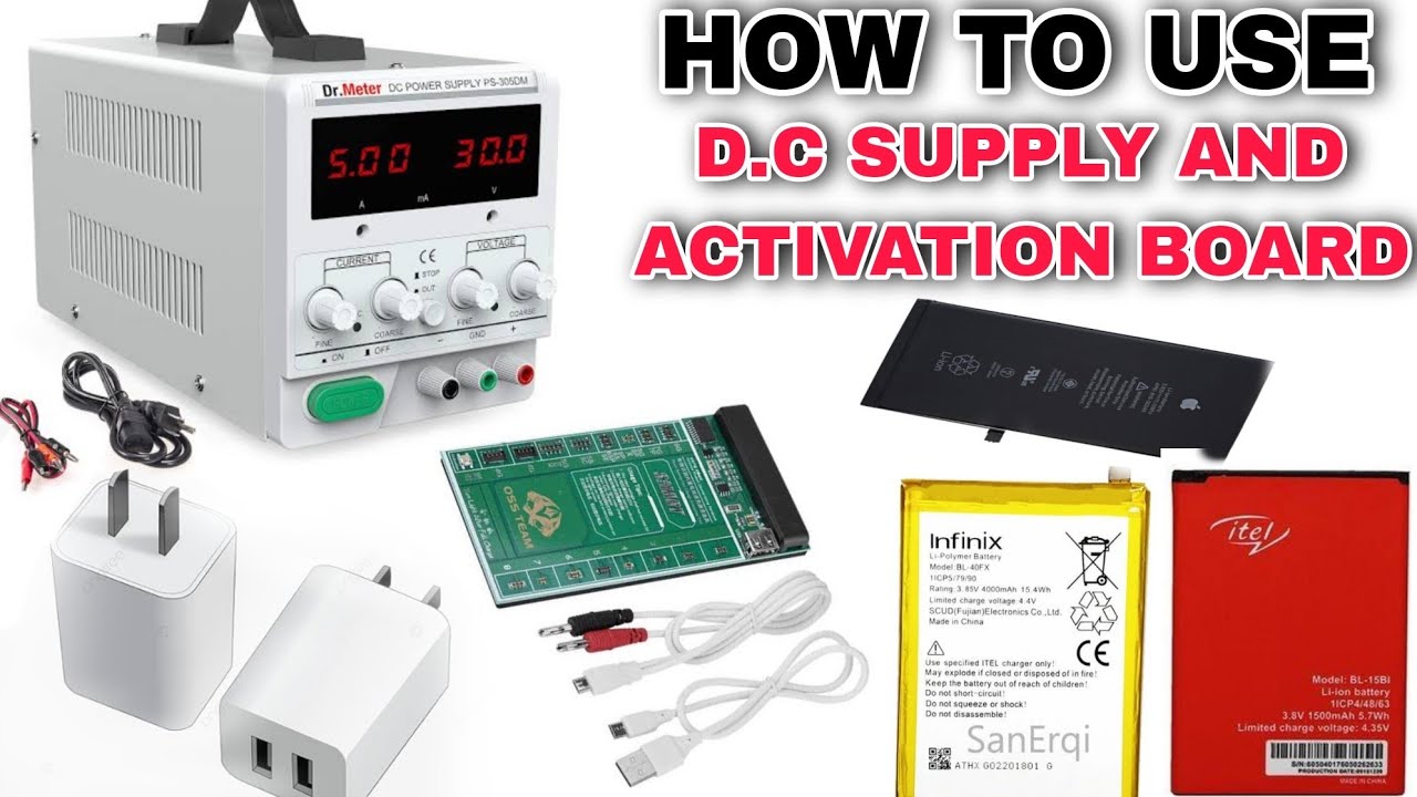 How to activate and boast battery on IPHONE usind D.C supply ...
