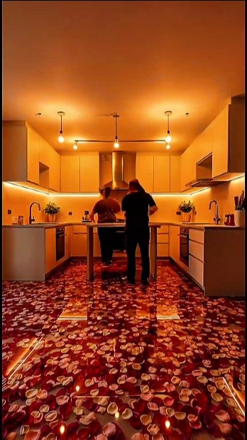 epoxy flower floor of a kitchen #renovation #epoxy #luxury #satisfying ...