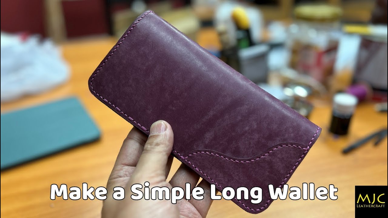 Make a Simple Long Wallet / free patterns - YouTube