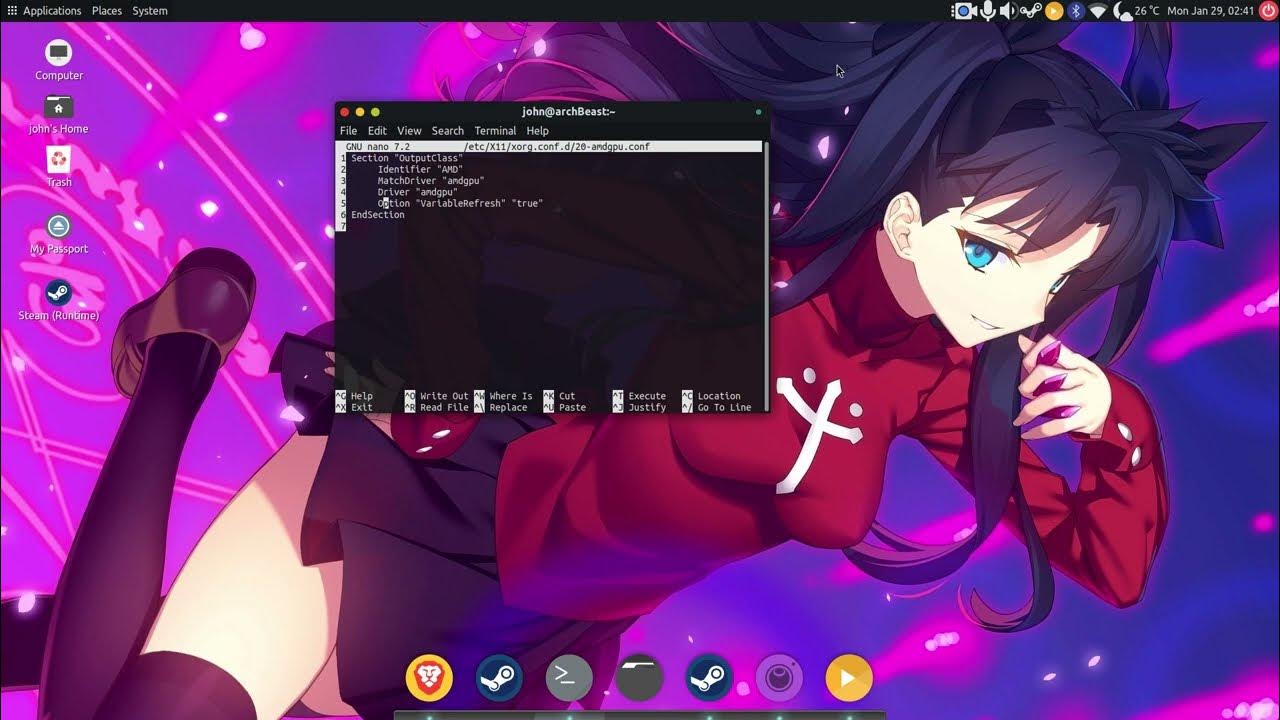 How to Enable VRR (Variable Refresh Rate | Freesync | AMD) on Arch Linux!!!!! - YouTube