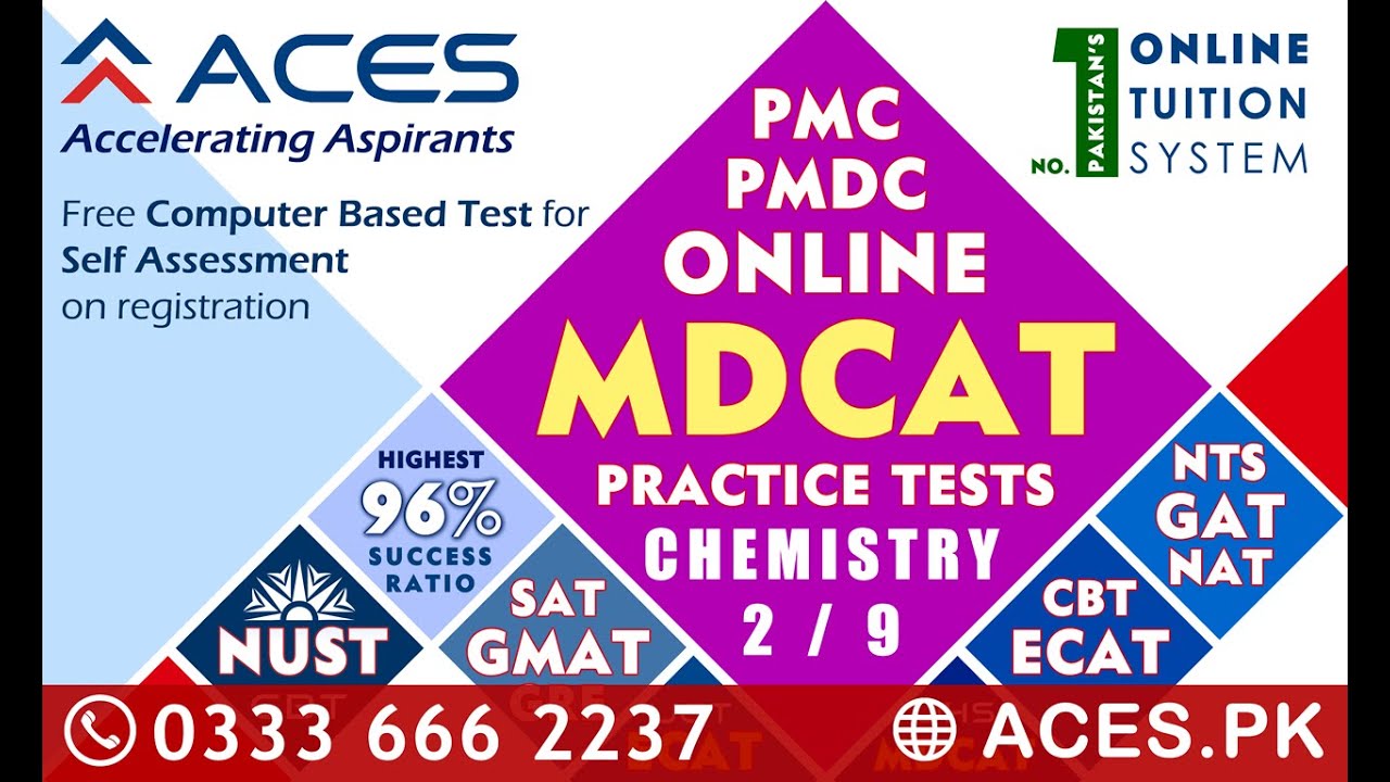 PMC MDCAT 2022 Chemistry Practice Test #2 with Solution [PMC - NEW ...