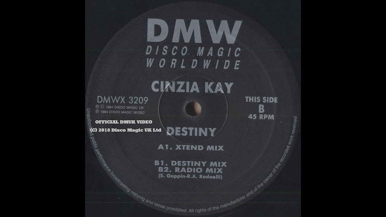 Cinzia Kay "Destiny" Xtend Mix - Disco Magic UK 1994 Vinyl - YouTube