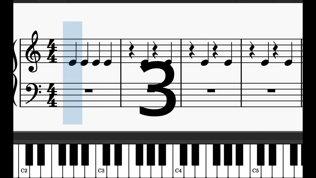 Note Reading Exercise for beginner Piano #1 - YouTube