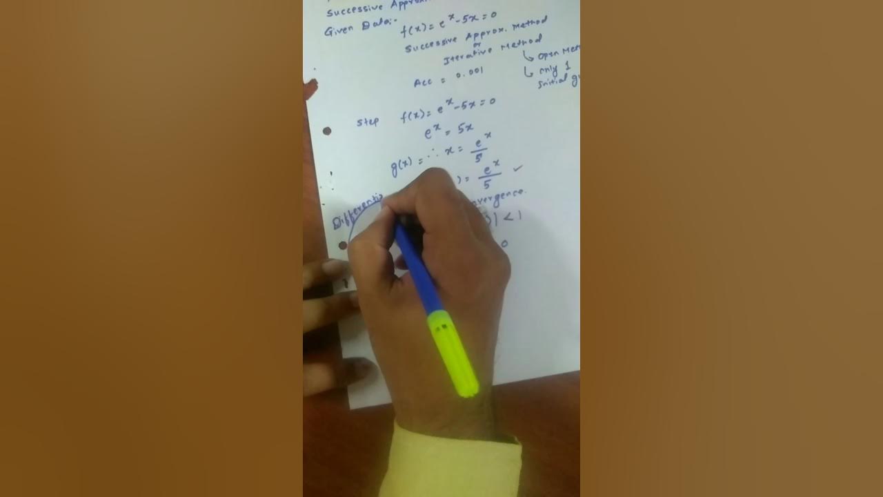 Successive Approximation Method Roots of Equations - YouTube