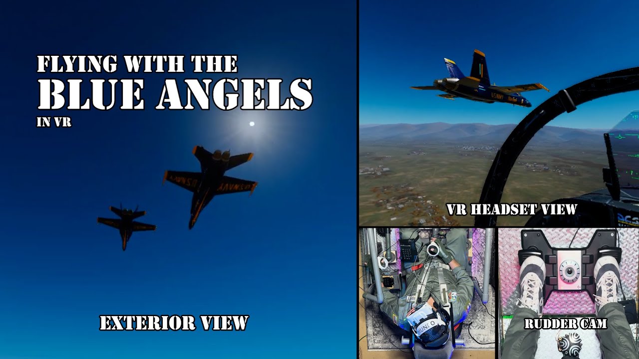 DCS - Formation practice with the Blue Angels in VR - YouTube