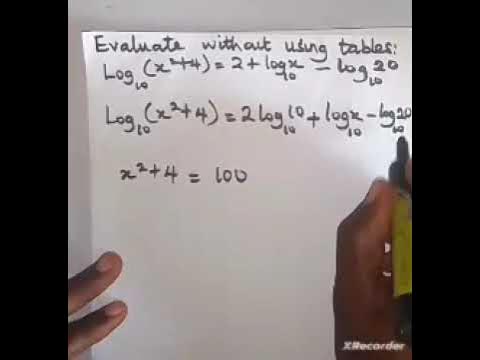 Solving Logarithm without using tables. - YouTube