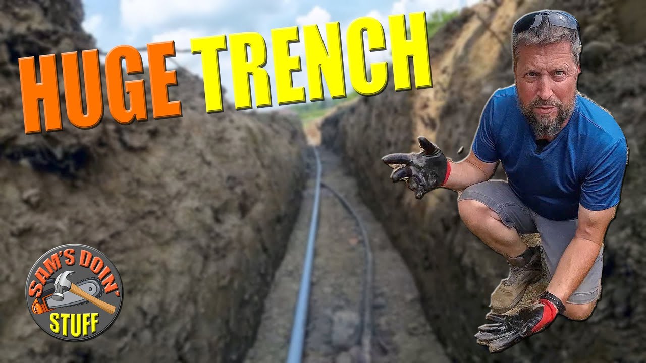 HUGE Trench For Electric And Water - YouTube