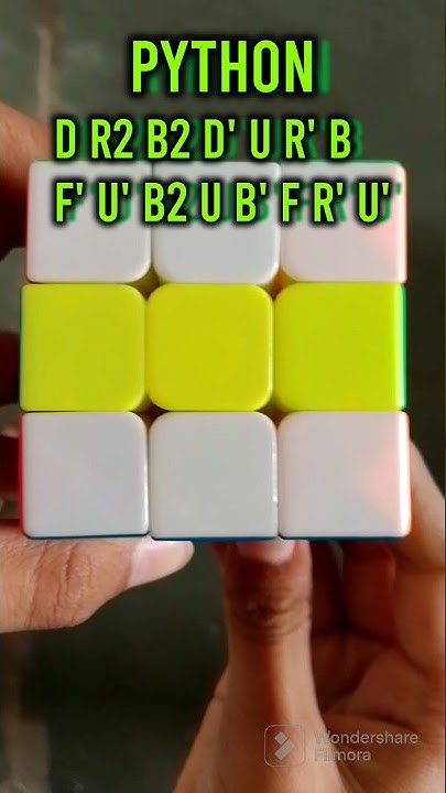 Python pattern on rubix cube | #shorts - YouTube