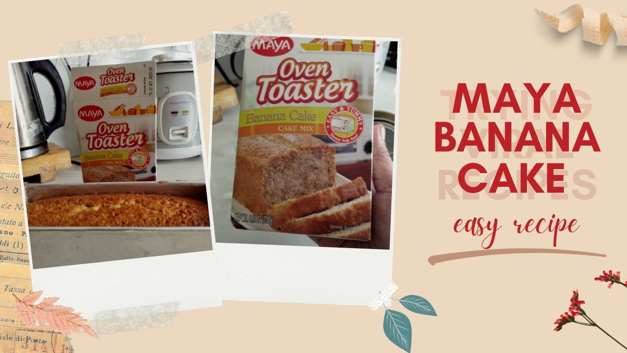 Moist banana cake using Maya banana cake mix.. - YouTube