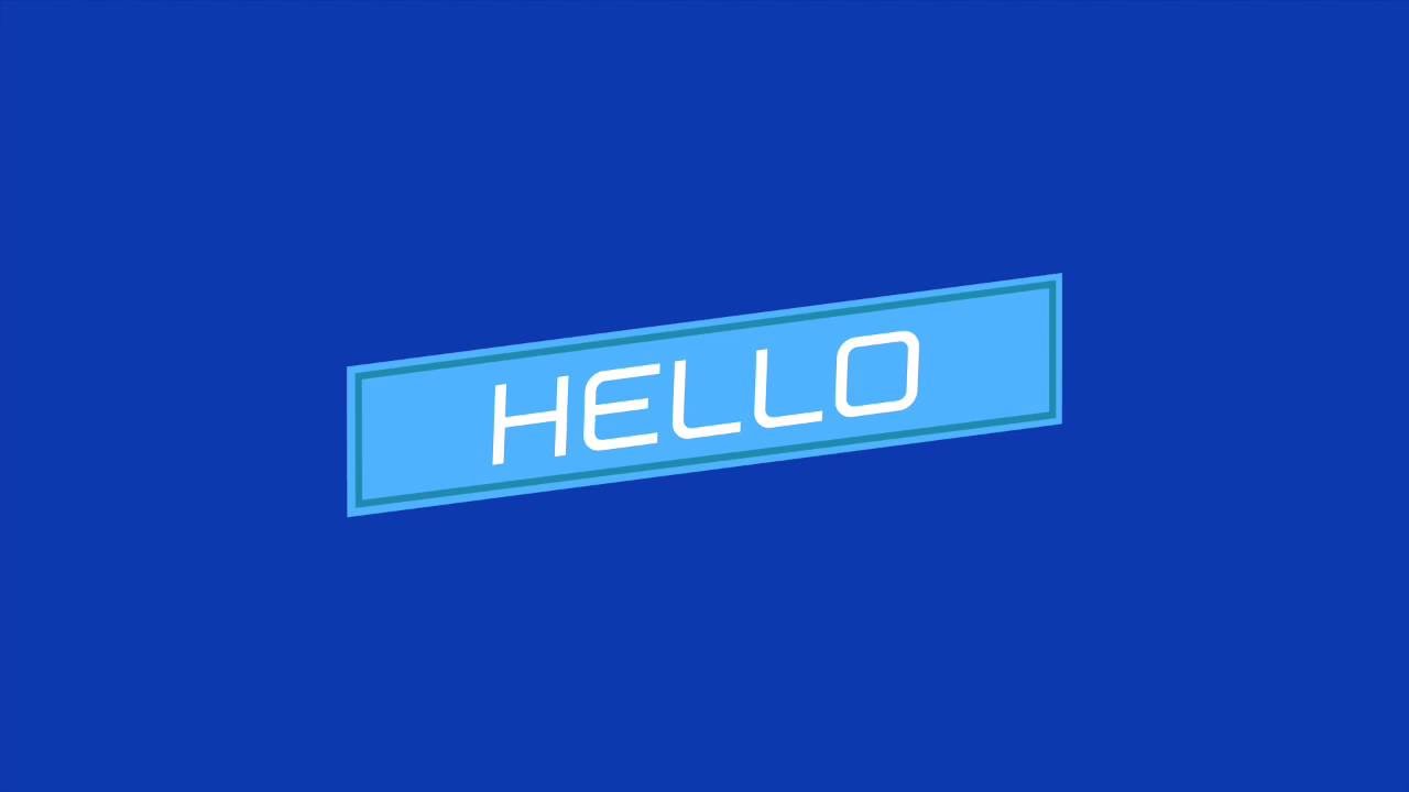 HELLO INTRO! - YouTube