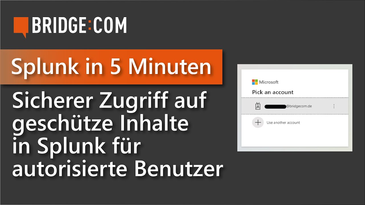 Authentifizierung von Splunk über Azure AD - Splunk in 5 Minuten - YouTube