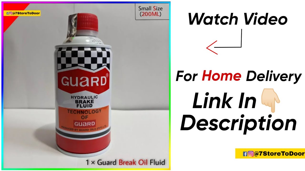 Original Guard Brake Oil / Fluid Small Size (Dot3 - 200ML) - YouTube