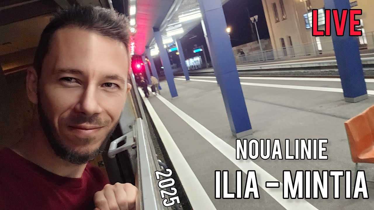 LIVE din tren pe noua linie Ilia - Branisca - Mintia - YouTube