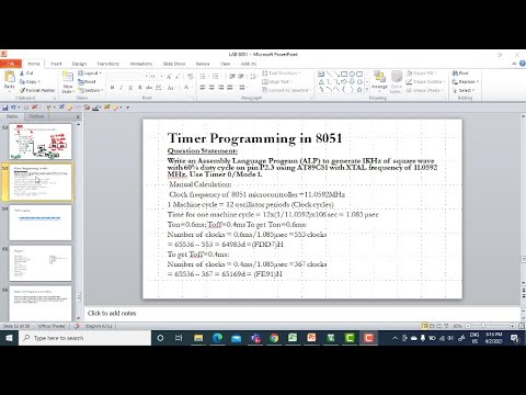 Programming in Keil software Generation of PWM pulses using timer in 8051 - YouTube