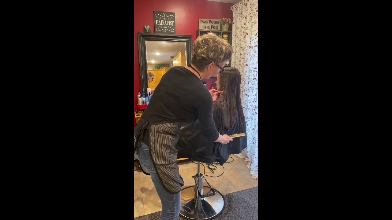 Basic Haircut Tutorial ~ Long Hair - YouTube