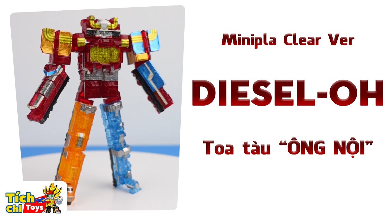 Review Đồ Chơi: Minipla (Clear) Diesel-Oh - Ressha Sentai ToQger - トッ ...