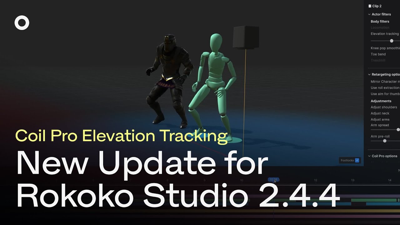 Rokoko Studio UPDATE v2.4.4 | Coil Pro Elevation Tracking and ...