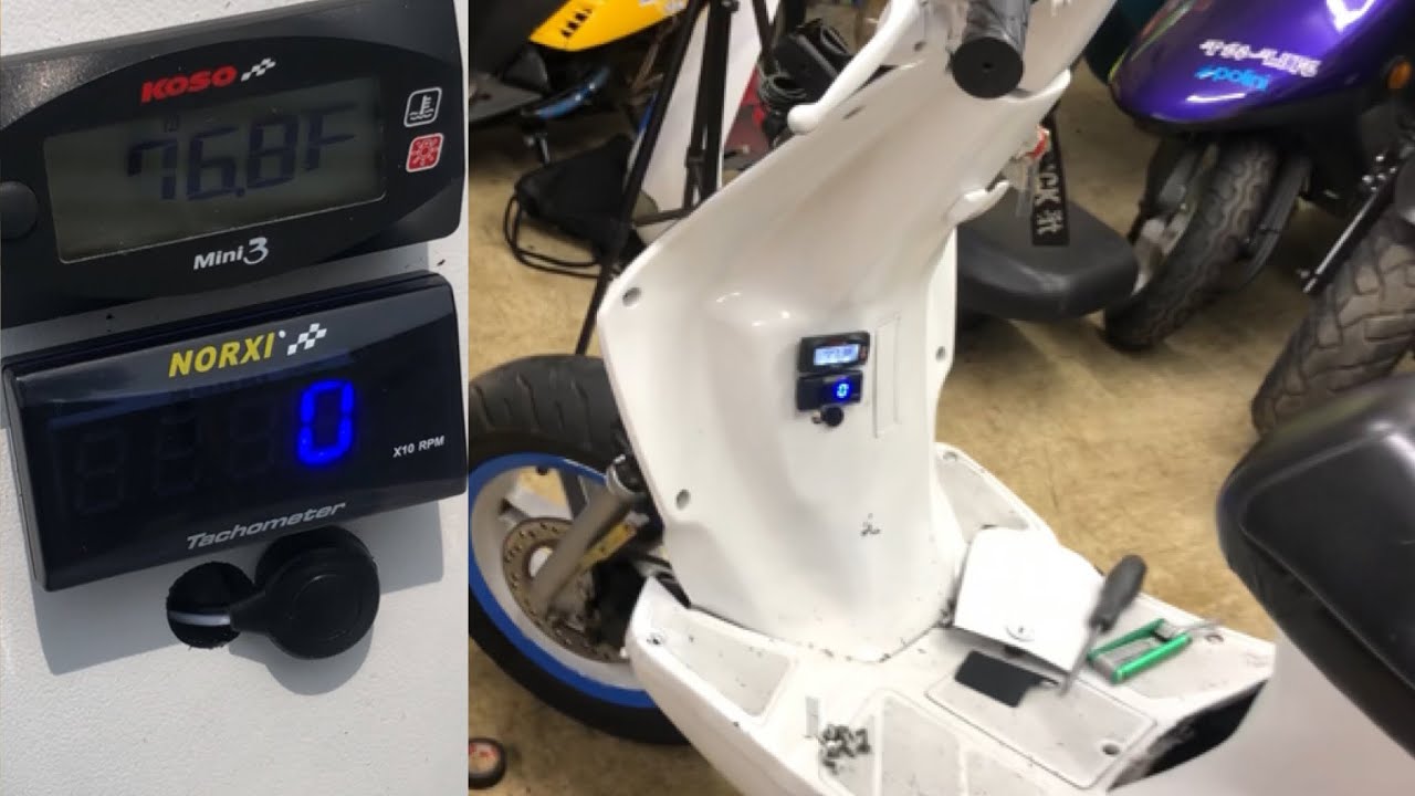 Digital RPM tachometer install | Vento Triton R4 - YouTube