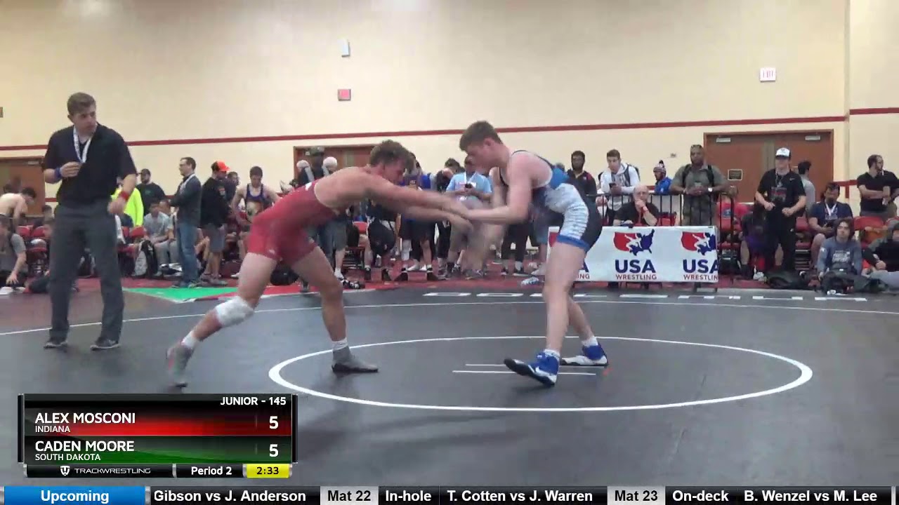 Junior 145 Alex Mosconi Indiana Vs Caden Moore South Dakota - YouTube
