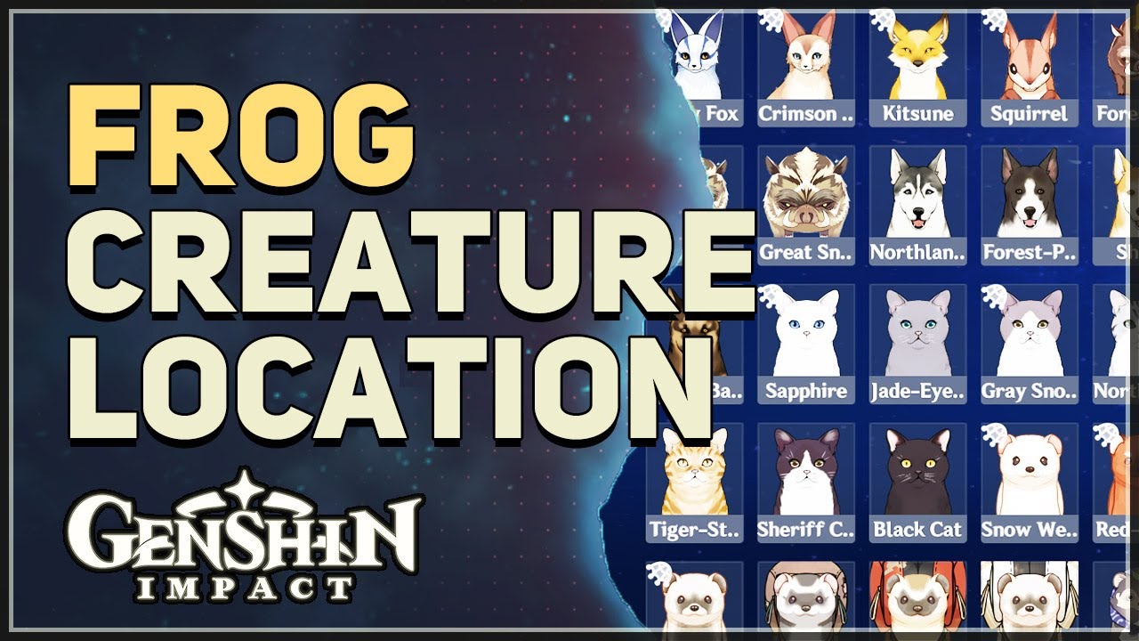 Frog Location Genshin Impact - YouTube