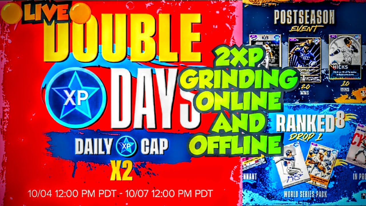 🔴 LIVE 2XP GRIND IN RANKED, EVENTS, AND OFFLINE IN MLB THE SHOW 24 ...
