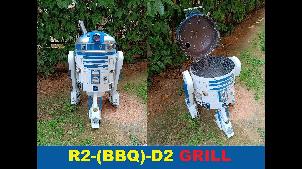 R2-(BBQ)-D2 Grill made from Scrap Metal & Junk - YouTube