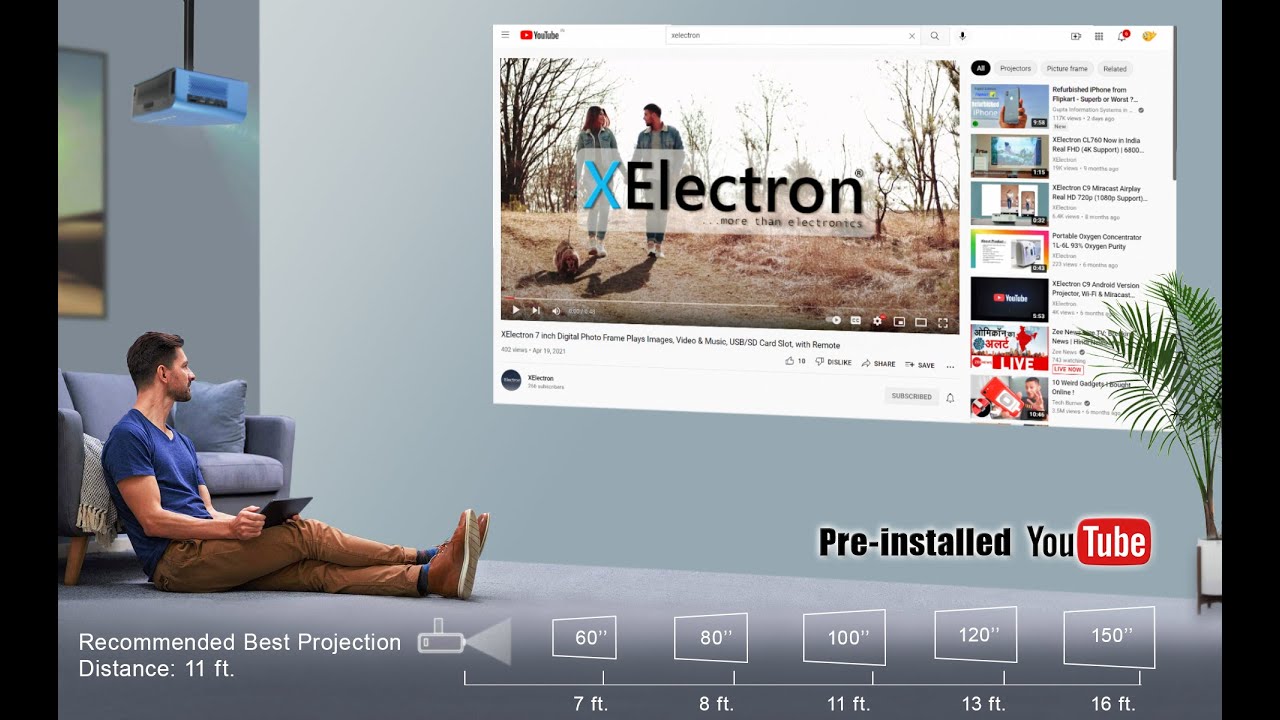 XElectron S2 Miracast Airplay HD 720p Native Resolution (1080p Support ...