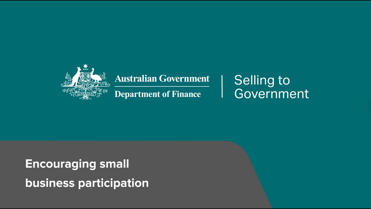 Encouraging small business participation - YouTube