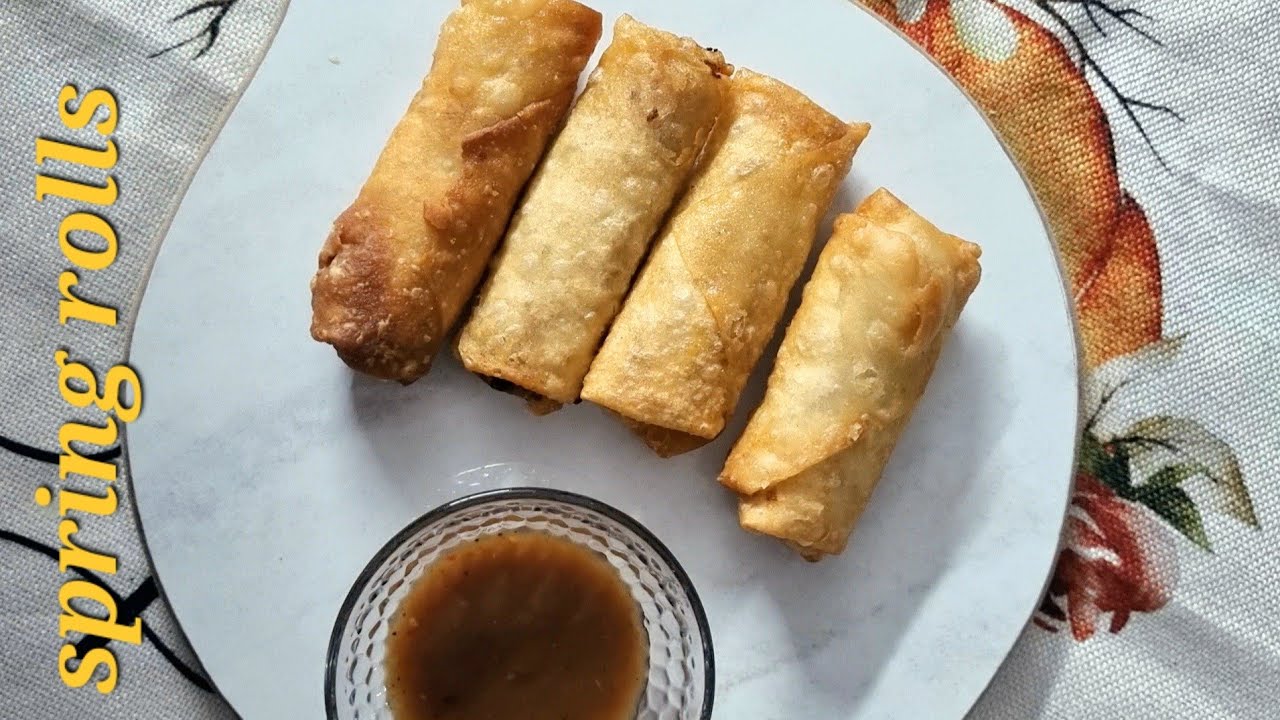spring rolls/ vegetable & chicken rolls by foodies recipes - YouTube