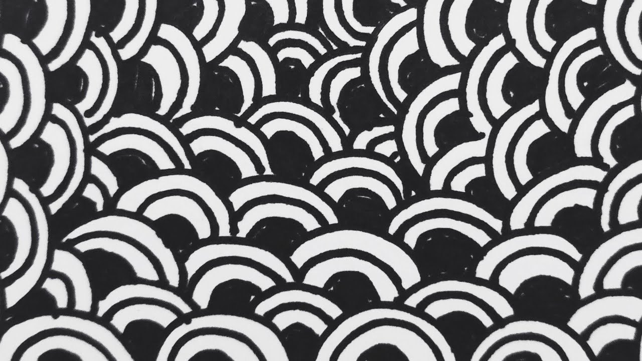 Easy Doodle Pattern 1 - YouTube