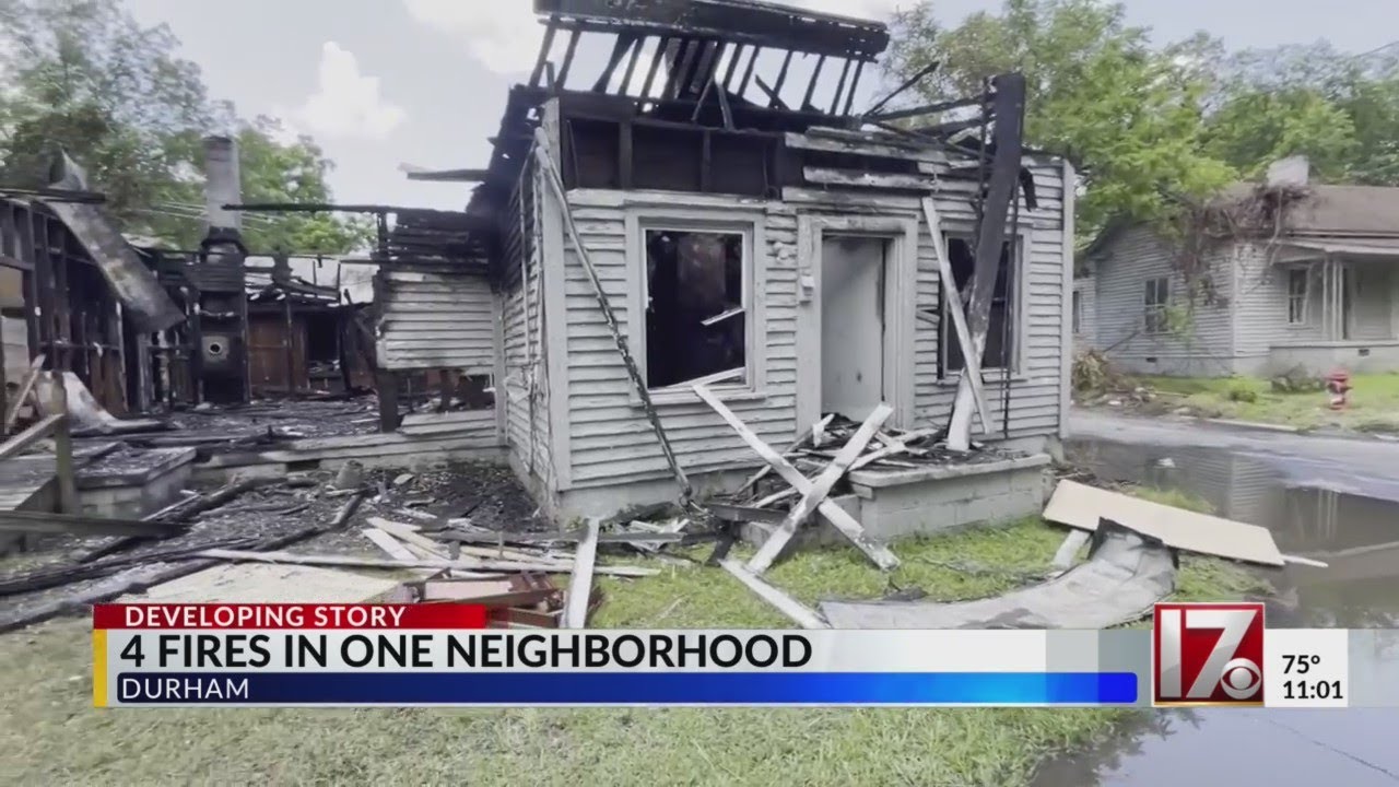 4 recent house fires in Durham investigated as arson cases - YouTube