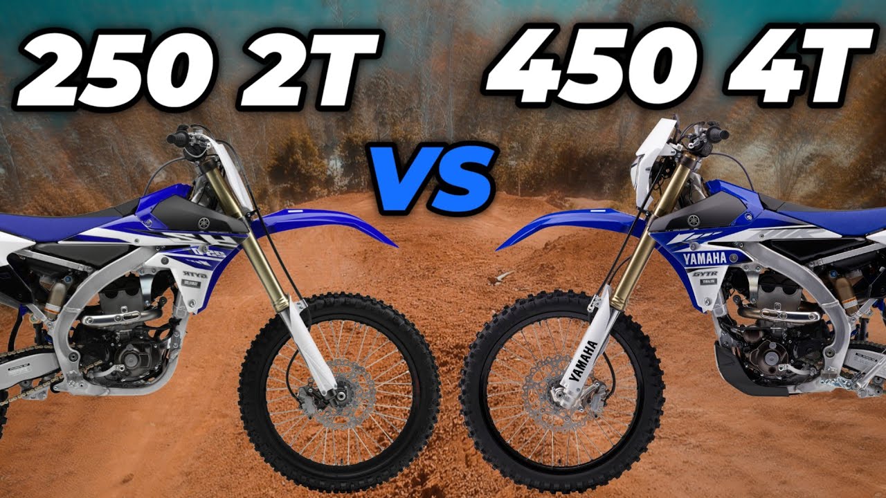 LAS MOTOCROSS DE YAMAHA - 2T VS 4T - YouTube