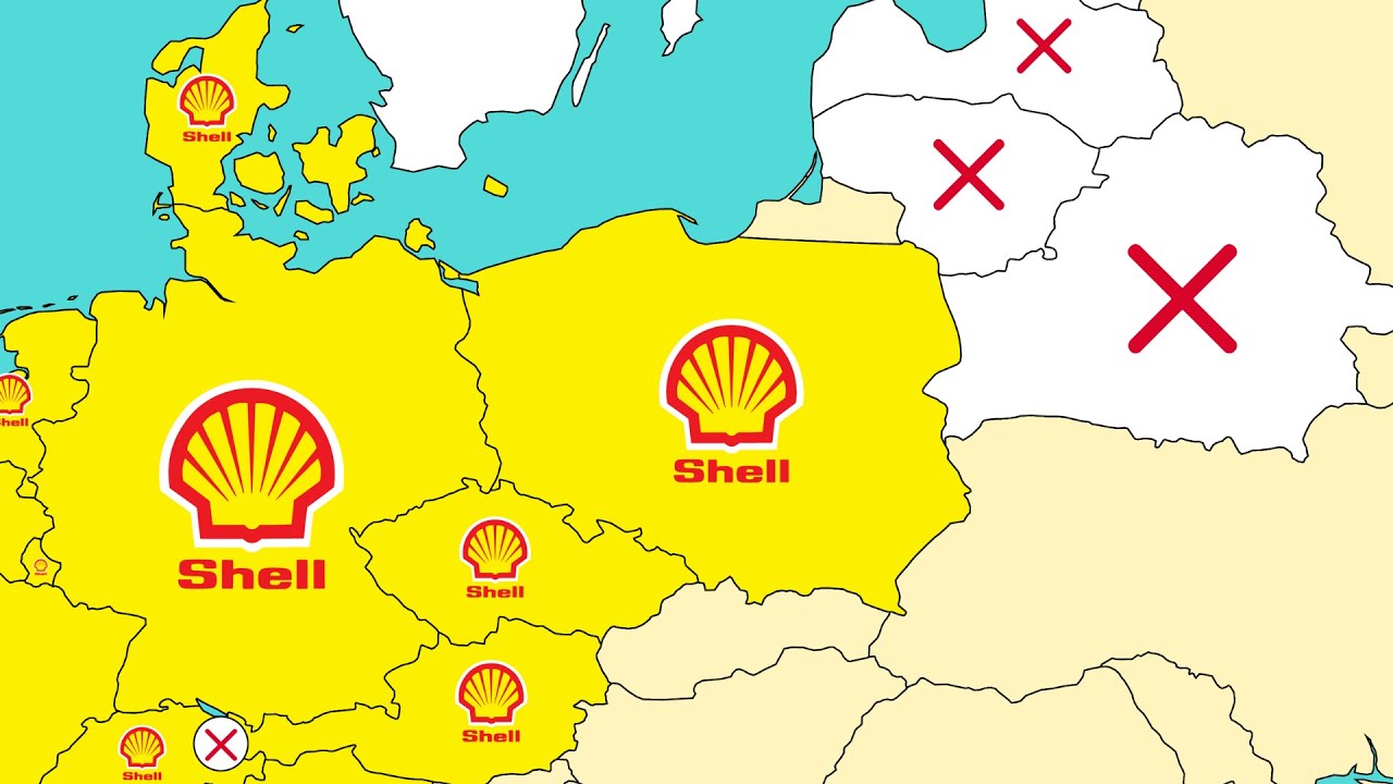 All Countries With SHELL and Without SHELL in 2025 !!! - YouTube