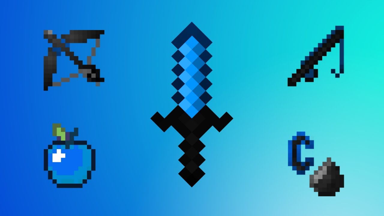 MINECRAFT TEXTURE PACK PVP | Blue 16x 🔵 - YouTube