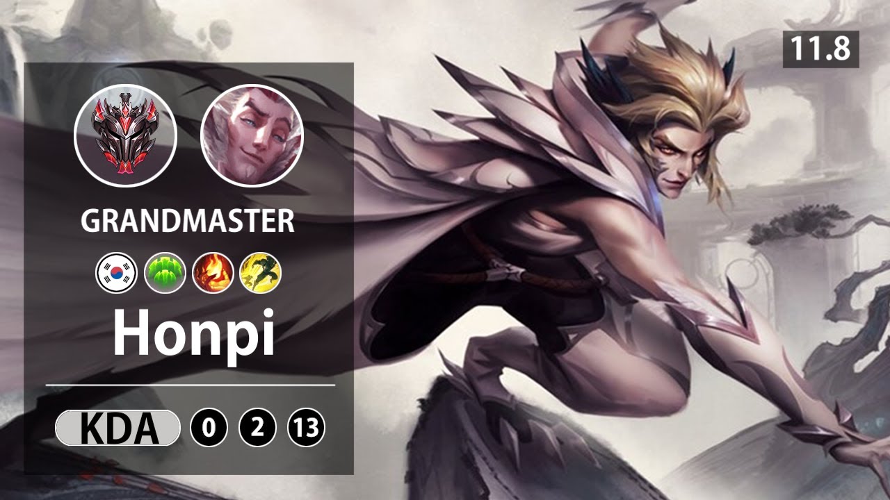롤 그마 서폿 라칸 장인 " Honpi " // LOL SUP Rakan KR Grandmaster | Patch 11.8 ...
