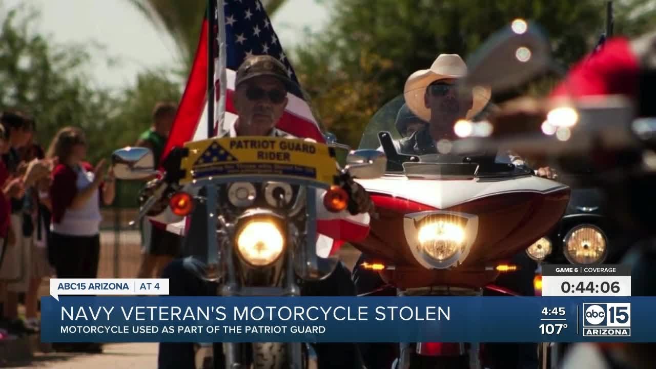 Someone stole Arizona Patriot Guard rider's motorcycle he uses to ...