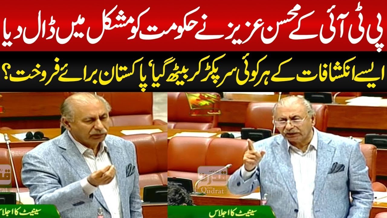 PTI Senator Mohsin Aziz Speech In Senate Of Pakistan | Punjab election ...
