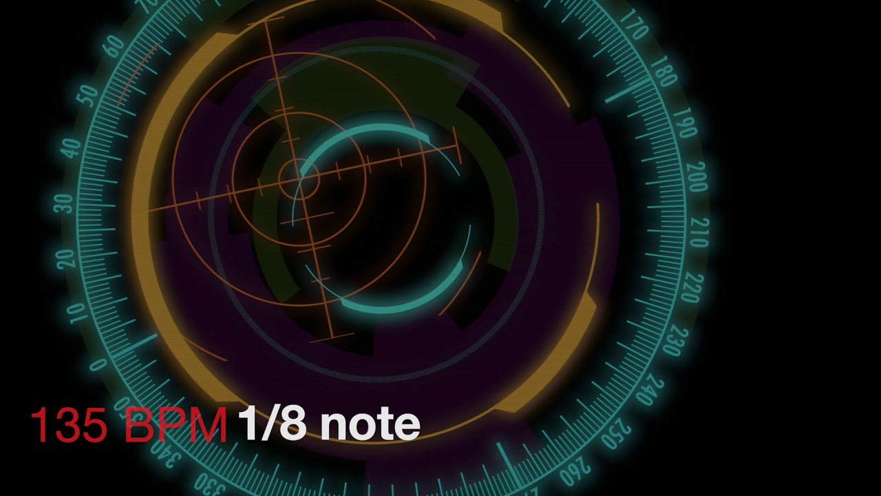 節拍器 135 BPM 1/8 note Metronome - YouTube