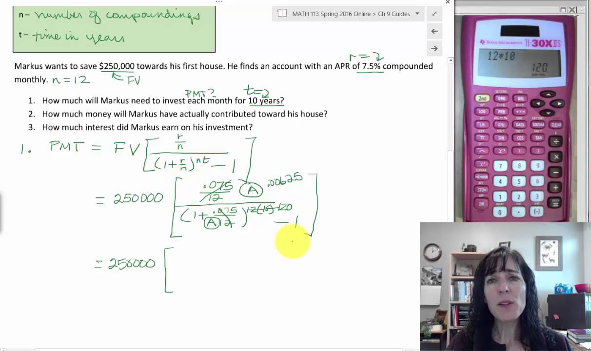 9.3 Saving Money: Annuity Formula to find Payment p20 - YouTube