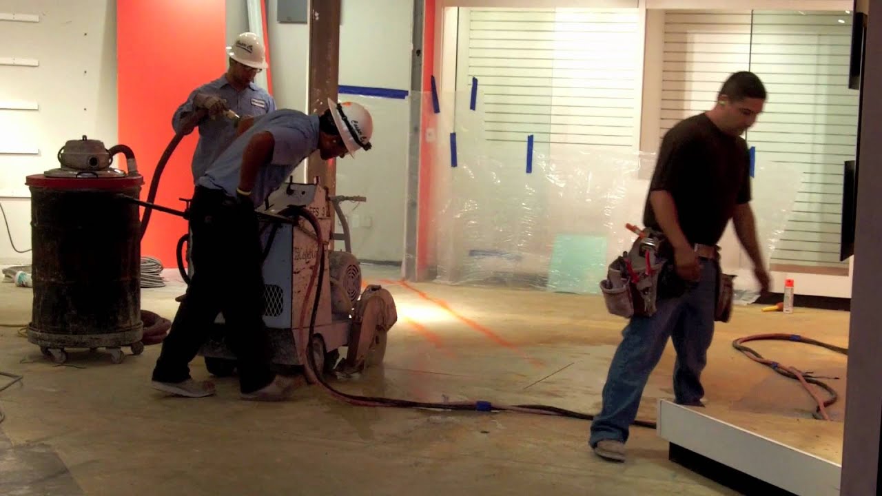 Inside the Renovation: Cutting Concrete - YouTube