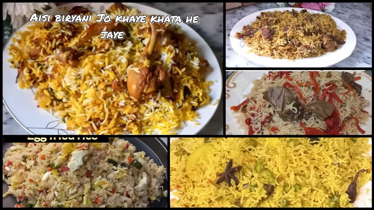 5 Best Rice Recipes || Pakistani style Biryani and Pulao recipes by Our ...