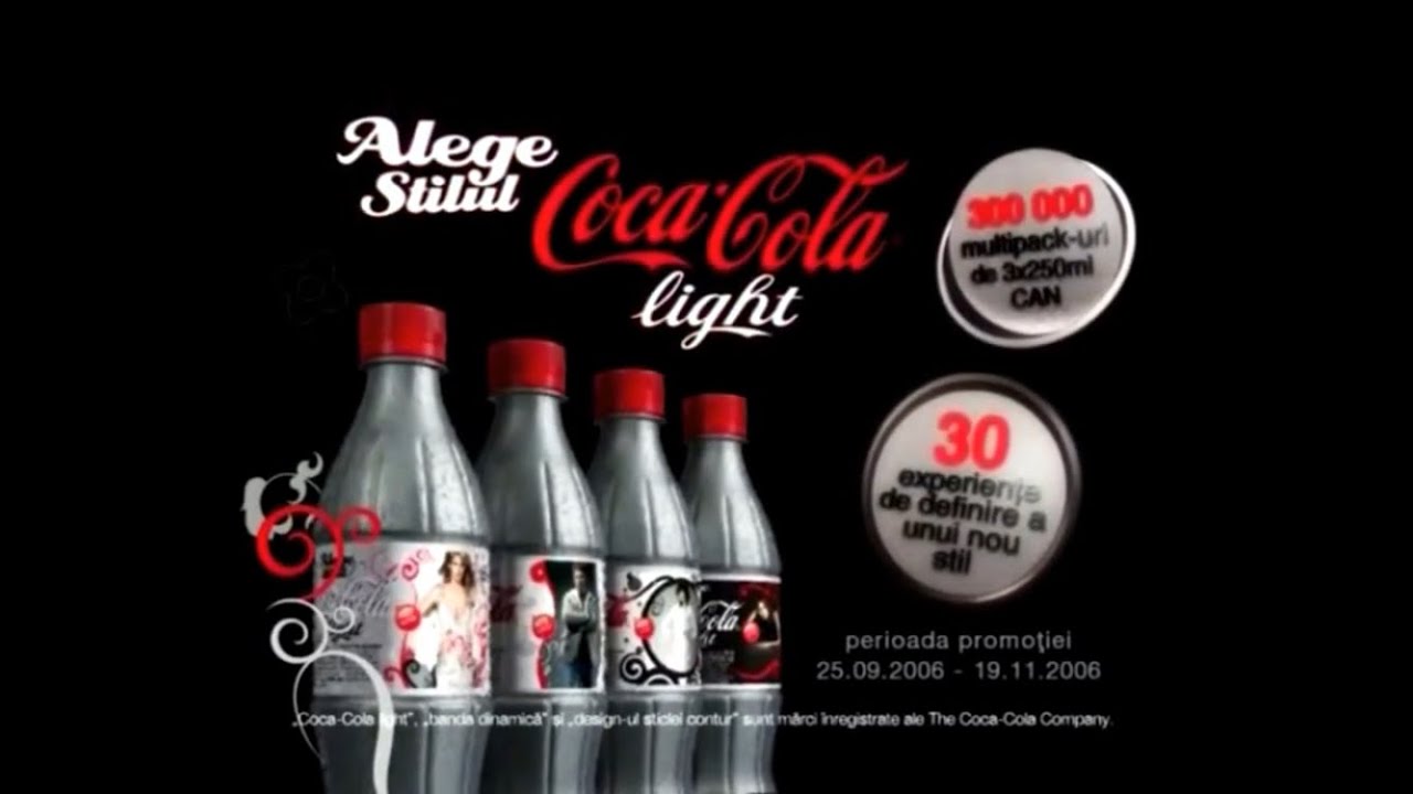 Reclama Coca-Cola Light (noiembrie 2006) - YouTube