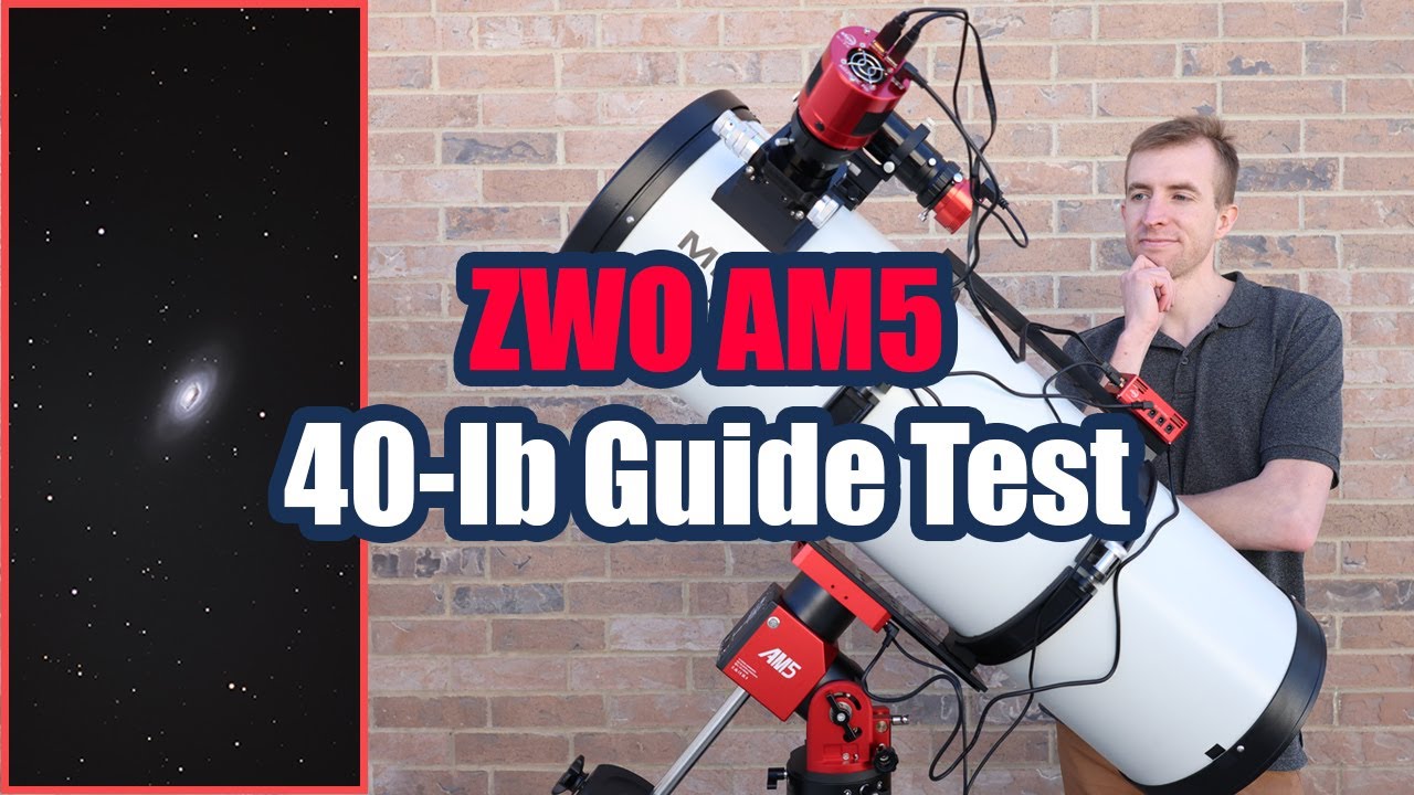 ZWO AM5 40-lb Autoguiding Test ft. Meade SN10 - YouTube