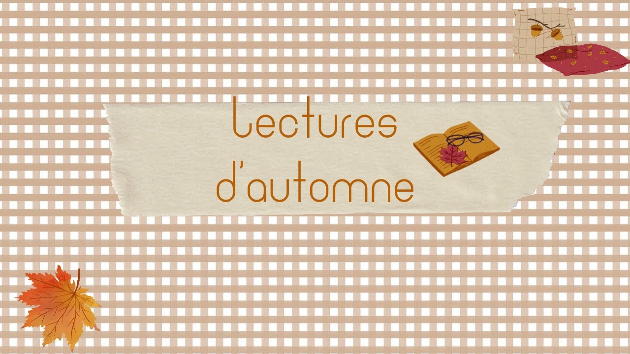 Lectures automne: sélection de livres pour la saison - YouTube