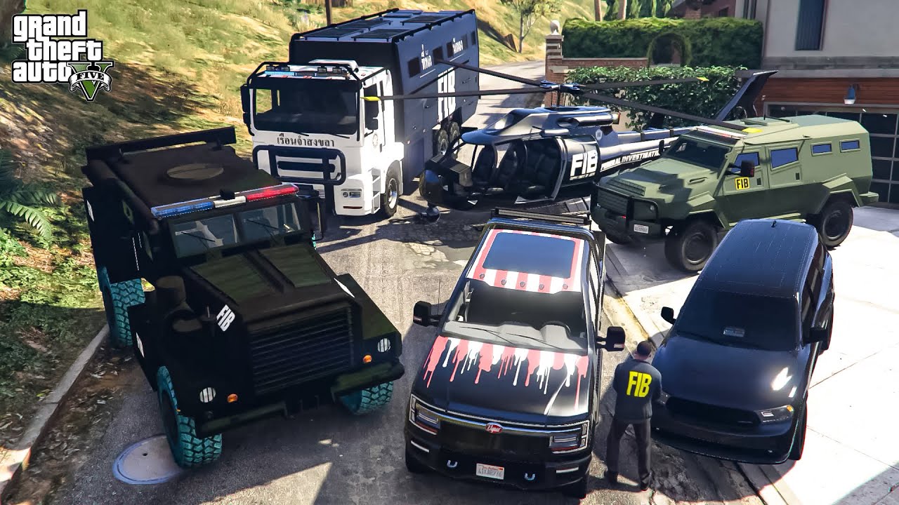 GTA V - Franklin Stealing SECRET FIB Vehicles in GTA V! | (GTA V ...