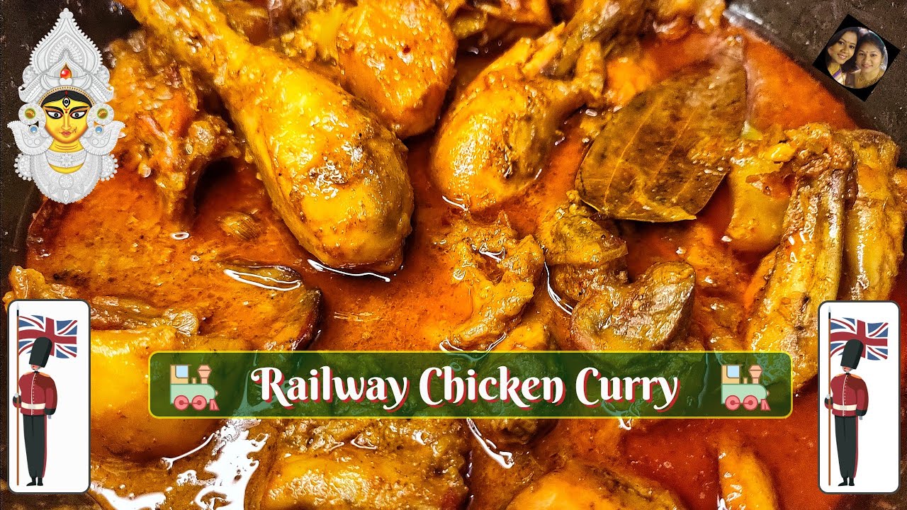 Railway Chicken Curry | Easy Railway Chicken Curry | Puja Special Ep-1 ...